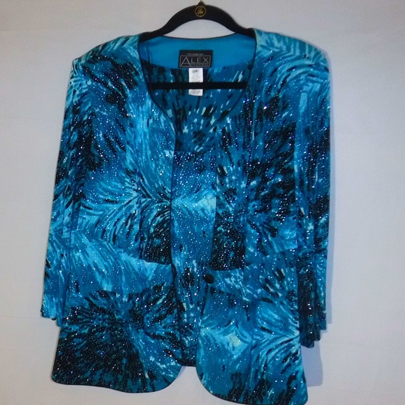 Alex Evenings | Jackets & Coats | Elegant Alex Evenings Blazertank Top ...